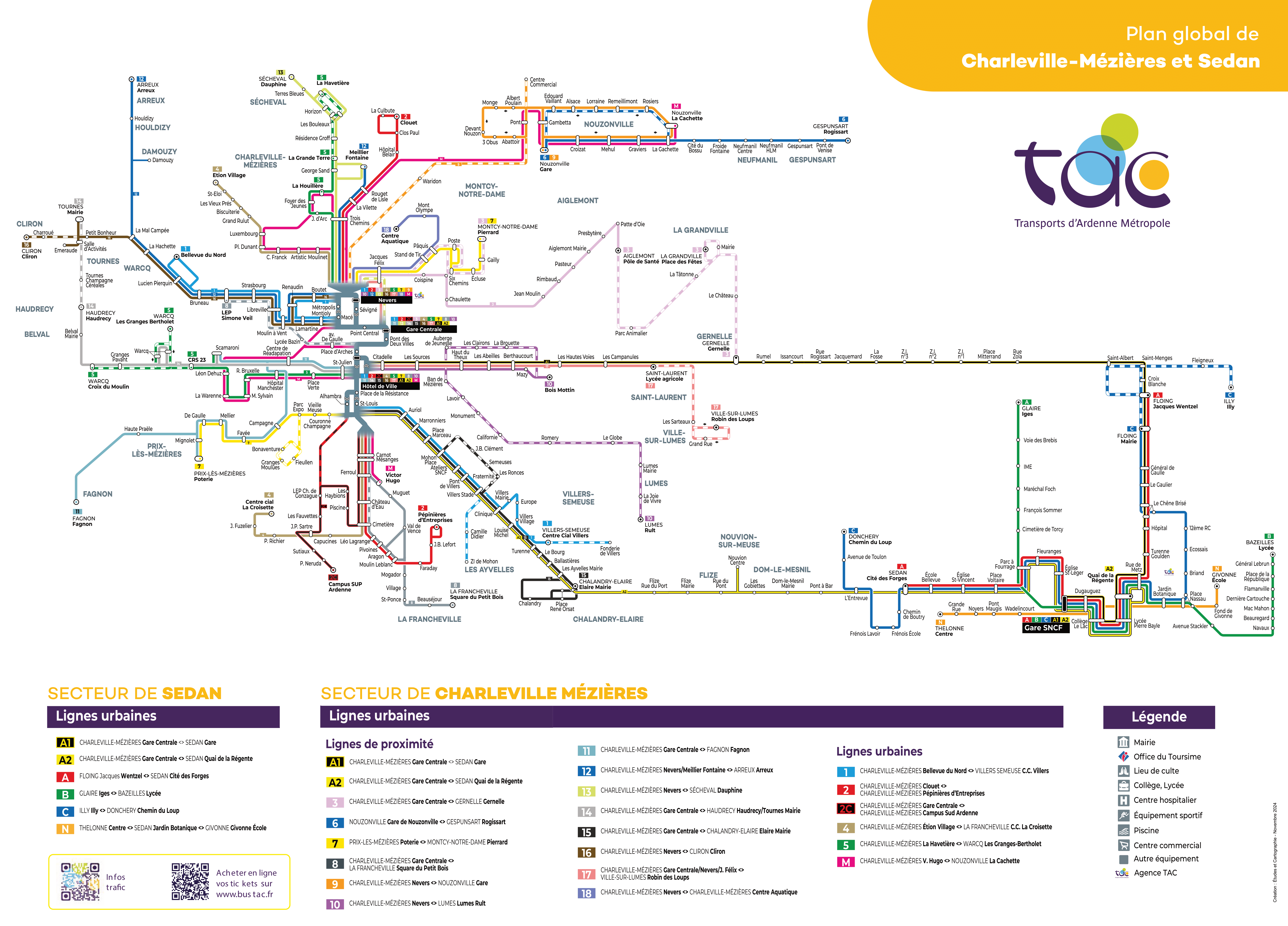 Plan du réseau | Bustac